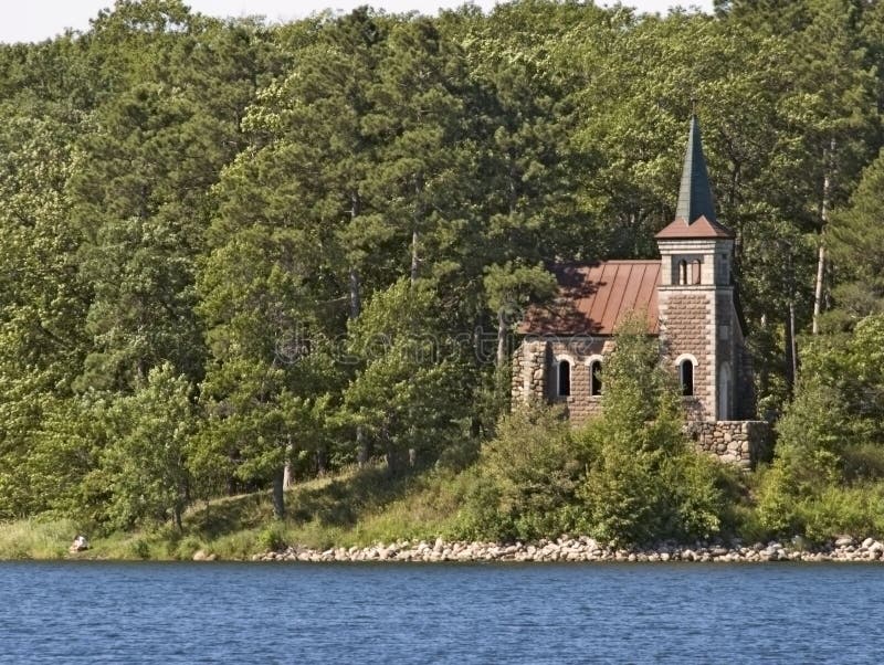 Little Chapel by the Lake stock image. Image of sanctuary - 1155563