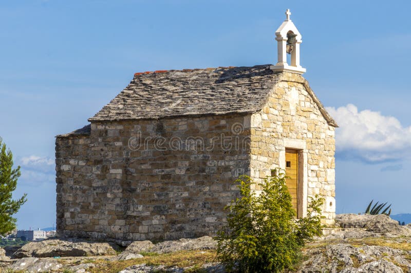 Little Chapel Near Solin in Croatia. Editorial Photo - Image of idyllic ...