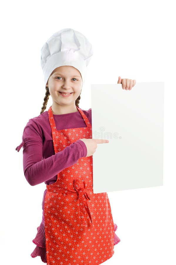 Little chef stock photo. Image of empty, card, hand, helper - 24366498