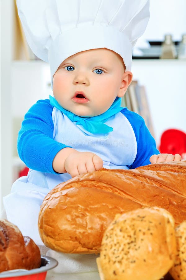 Little chef stock photo. Image of baby, happy, little - 28590692