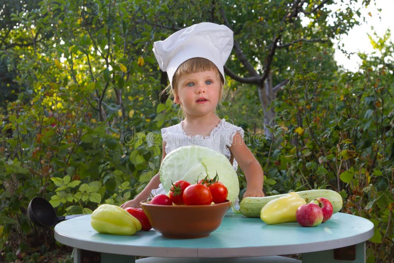 Little chef stock photo. Image of green, little, table - 43528292
