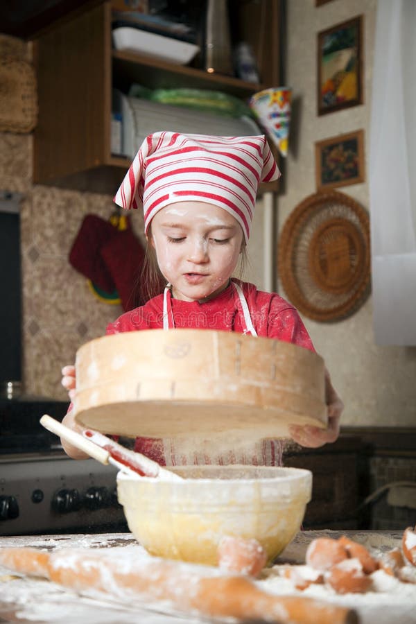 Little chef in the kitchen stock image. Image of beautiful - 24020713