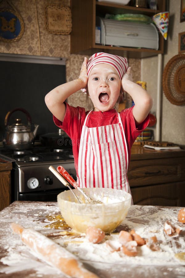 Little chef in the kitchen stock photo. Image of children - 24020714
