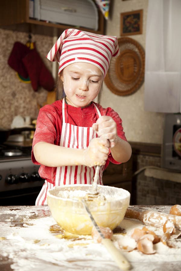 Child Making a Mess Baking with Mom Stock Image - Image of mommy, mess ...