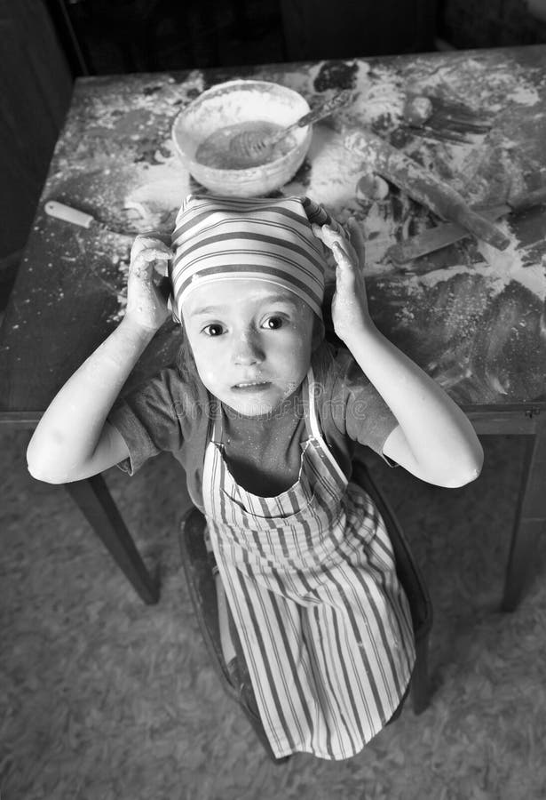Little chef in the kitchen stock photo. Image of horizontal - 24020740