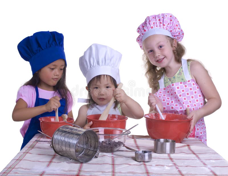 Little Chefs stock photo. Image of kids, isolated, family - 2810408