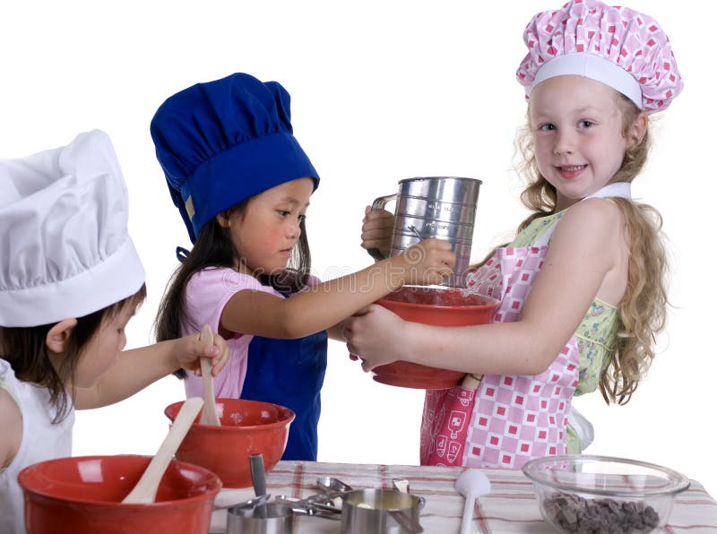 Little Chefs stock image. Image of girl, daughter, beautiful - 3137859