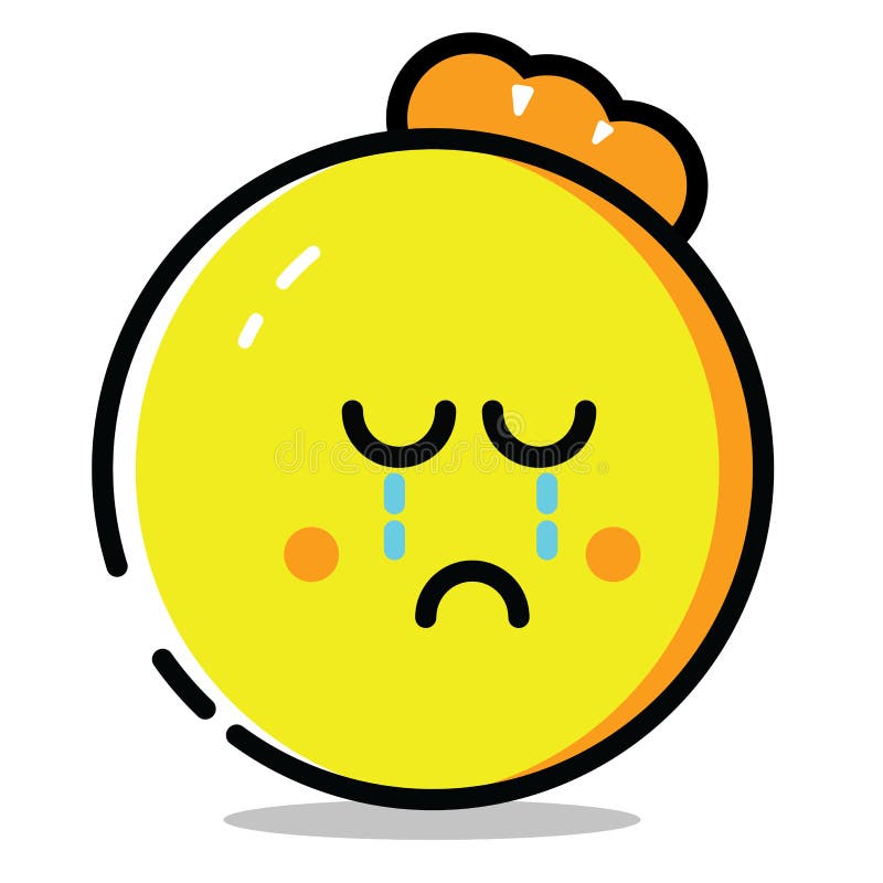 Sad Little Chicken stock vector. Illustration of graphic - 47400416