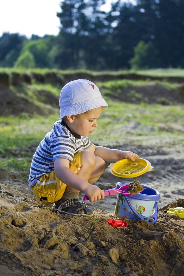 Little child play stock photo. Image of person, vacations - 9990814