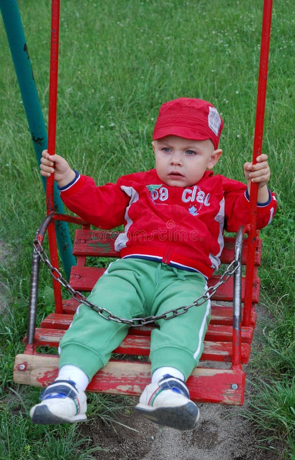 Little child in cradle stock image. Image of kindergarten - 14935359