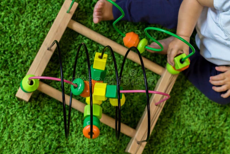 Kid with a Logic Toy. Early Development Stock Photo - Image of ...