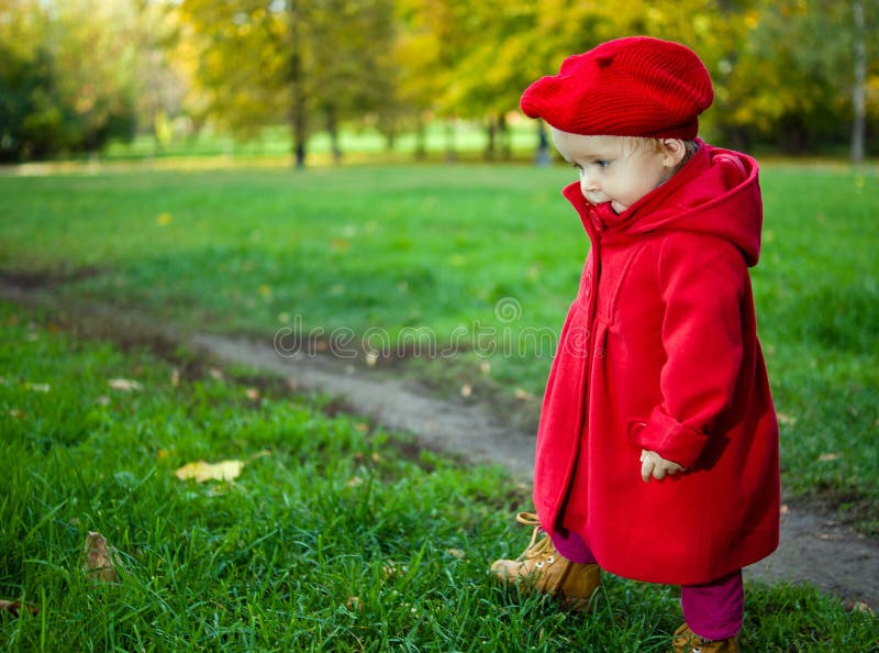 Little Child Discovering the World Stock Photo - Image of happy, season ...