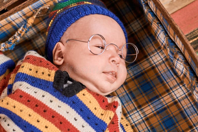 Little Child in Spectacles. Stock Photo - Image of gene, curious: 95787014