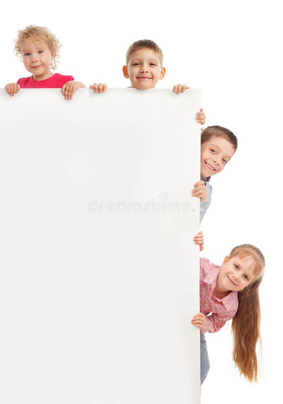 Little children with blank stock image. Image of child - 14273023