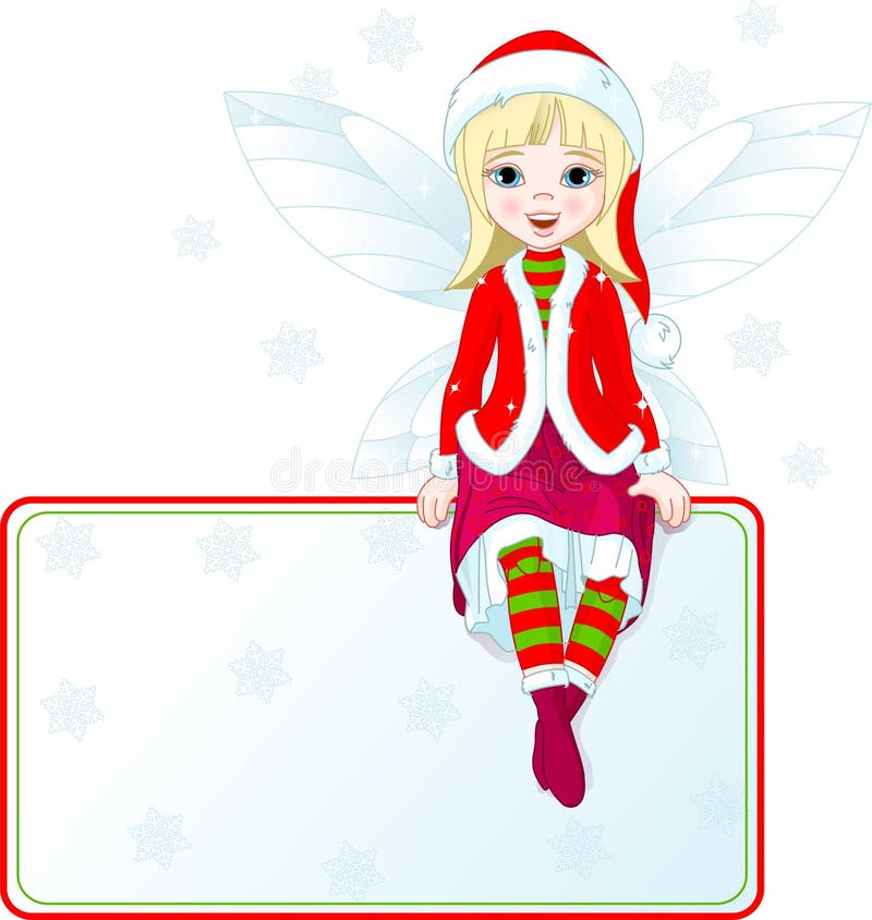 Christmas Elf Invite & Place Card Stock Vector - Illustration of male ...