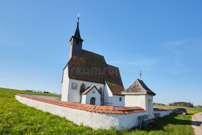 Little Church in the Countryside Stock Photo - Image of steeple ...