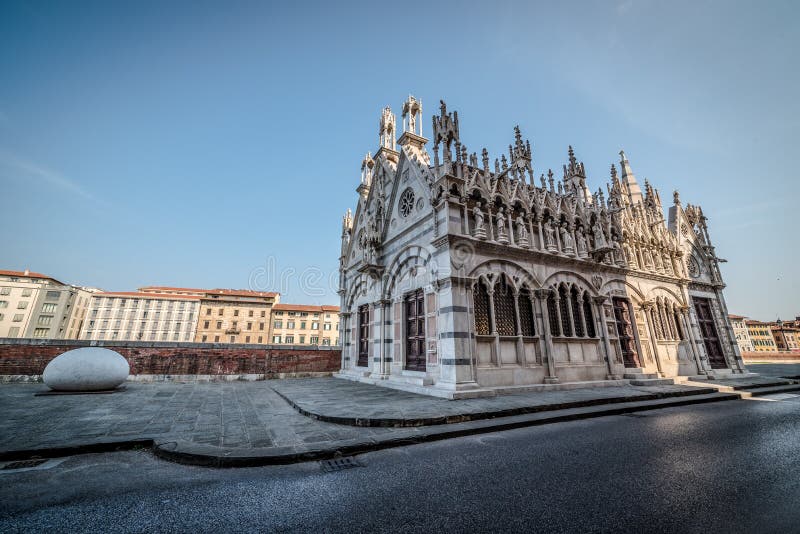Little church in Pisa stock image. Image of prospective - 77338059