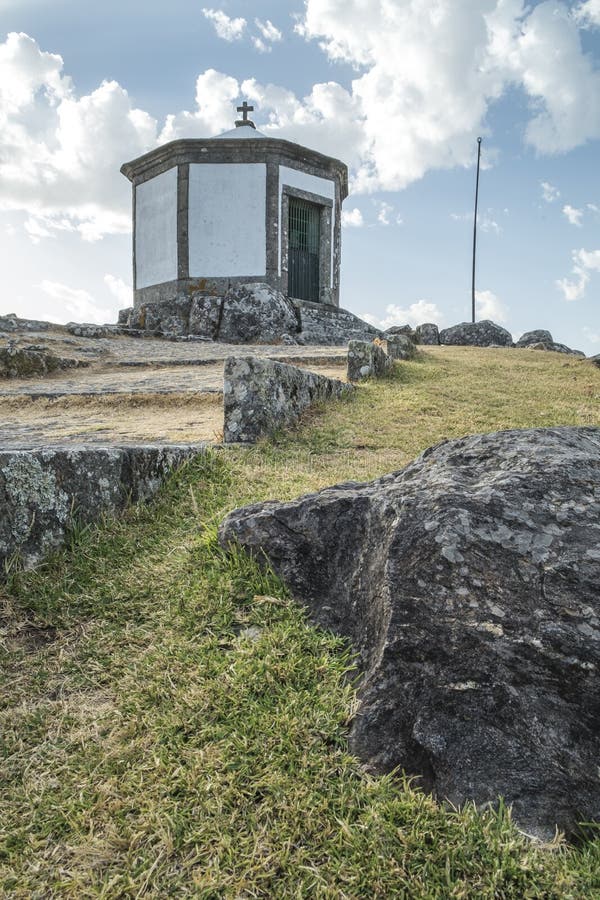 Little Church on Top of a Mountain Stock Image - Image of religious ...