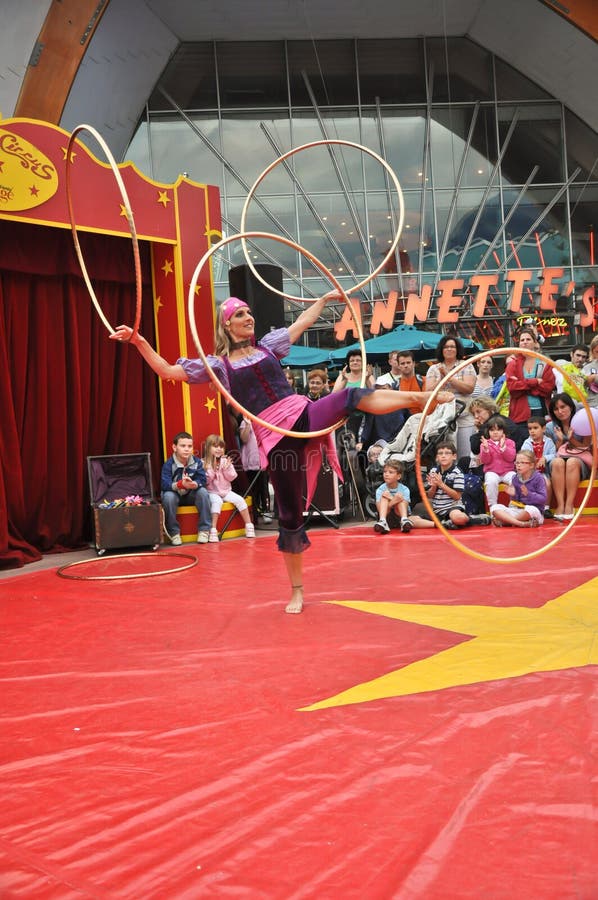 Hula-hoop dancer. editorial photo. Image of stage, turkey - 11404881