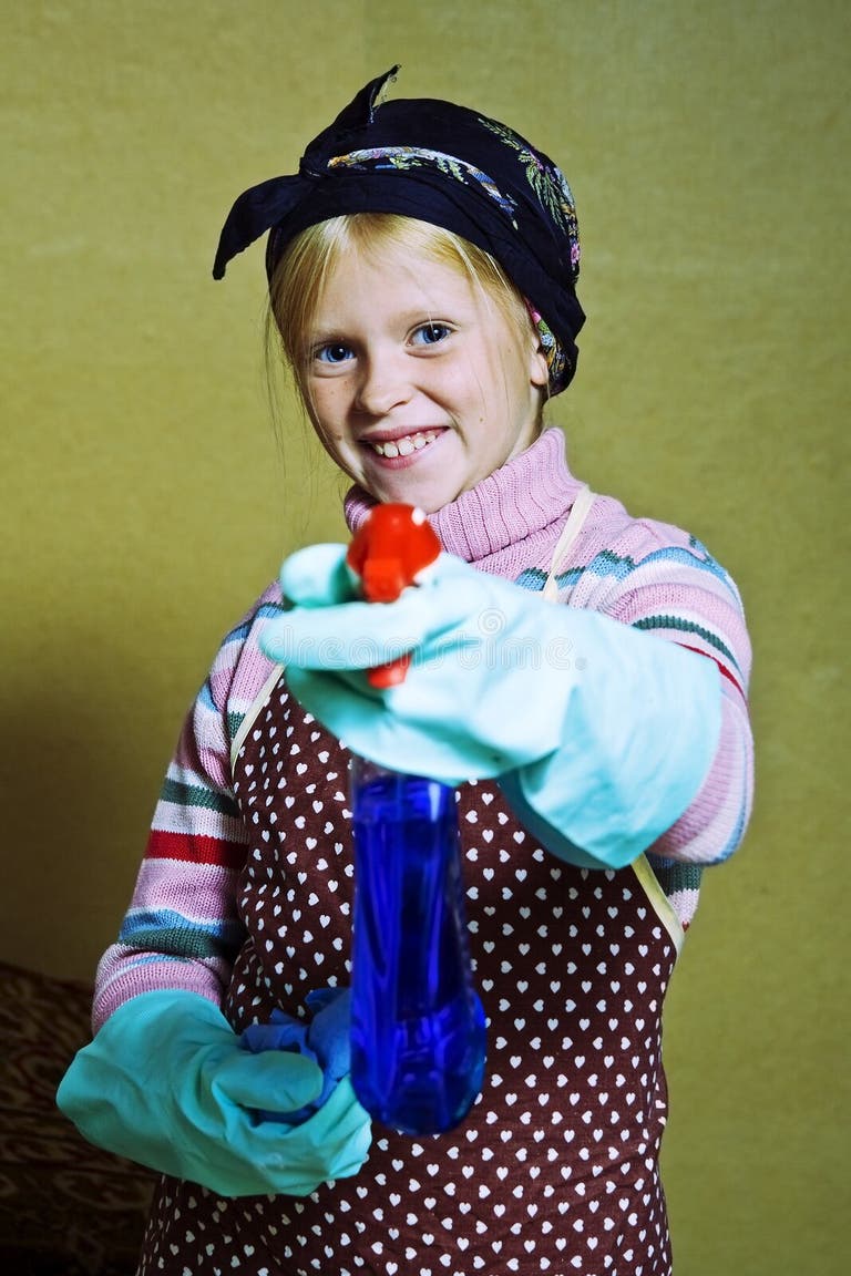 164 Little Girl Cleaning Lady Stock Photos - Free & Royalty-Free Stock ...