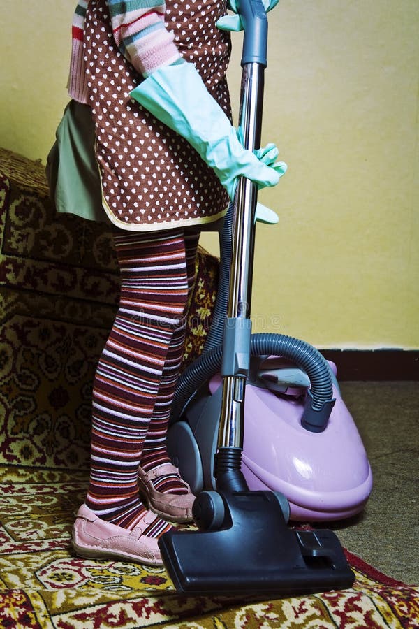Little cleaning lady stock photo. Image of housekeeper - 8173082