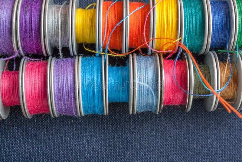 Little color thread stock photo. Image of green, retro - 95398448