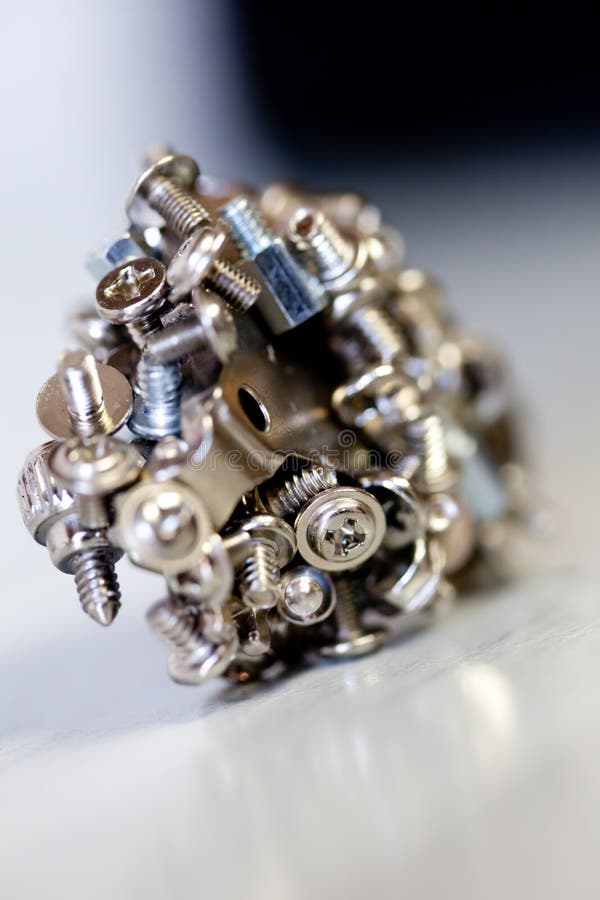 Small nuts and bolts stock image. Image of nobody, steel - 25453371