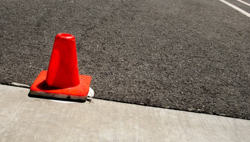 Little cone stock image. Image of outside, zoning, lane - 24736911
