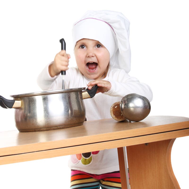 Little cook stock image. Image of healthy, emotions, cook - 17457519
