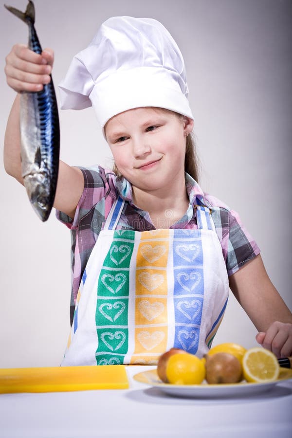 Little cook stock image. Image of eating, interior, domestic - 19744103