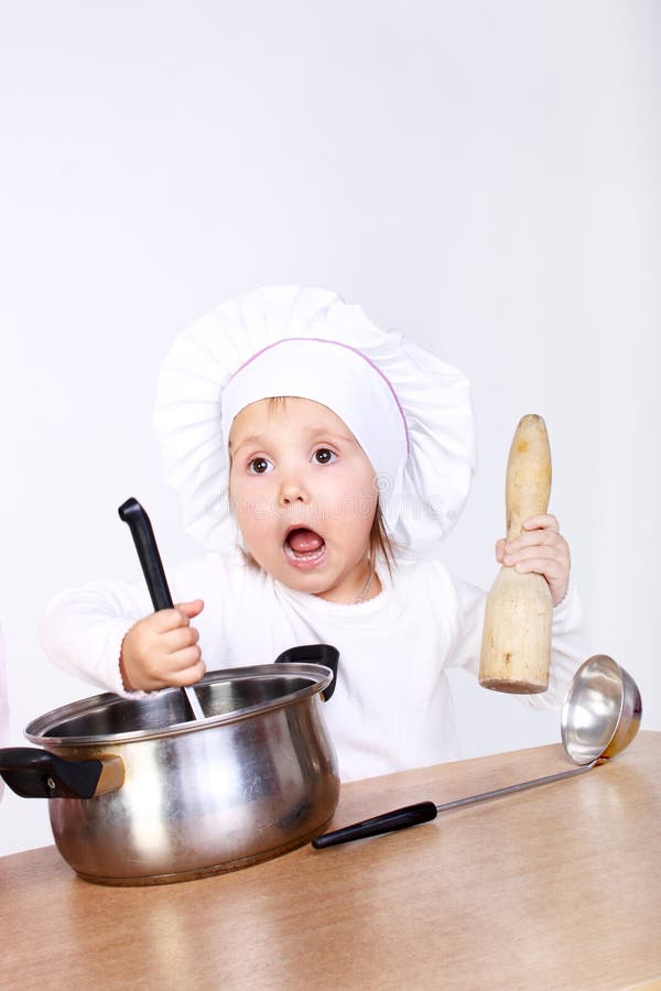 Little cook stock image. Image of dinner, beautiful, lunch - 20318101