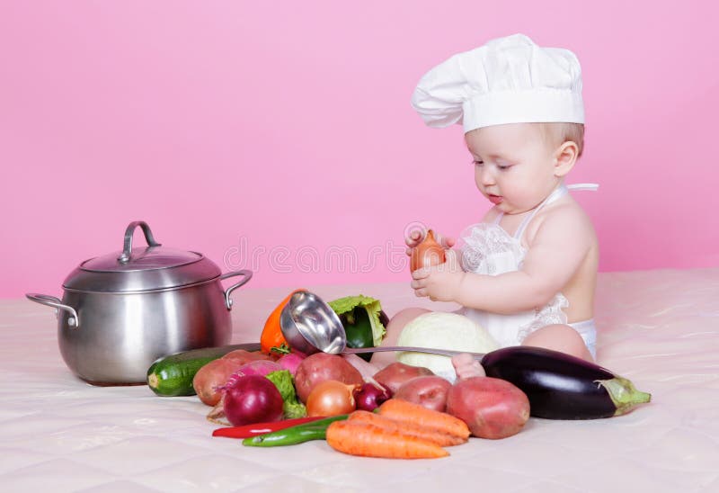 Little cook stock image. Image of lunch, funny, male - 23494165