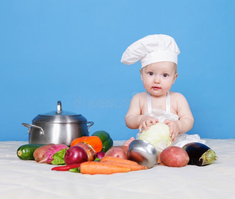 Little cook stock photo. Image of help, child, homemade - 23494174