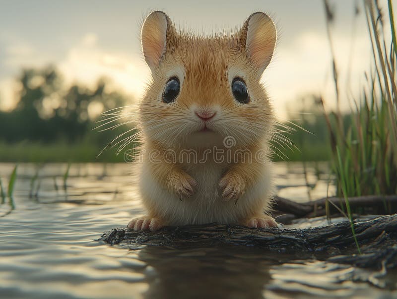 Abandoned Tiny Animal Looking Sad Stock Illustration - Illustration of ...