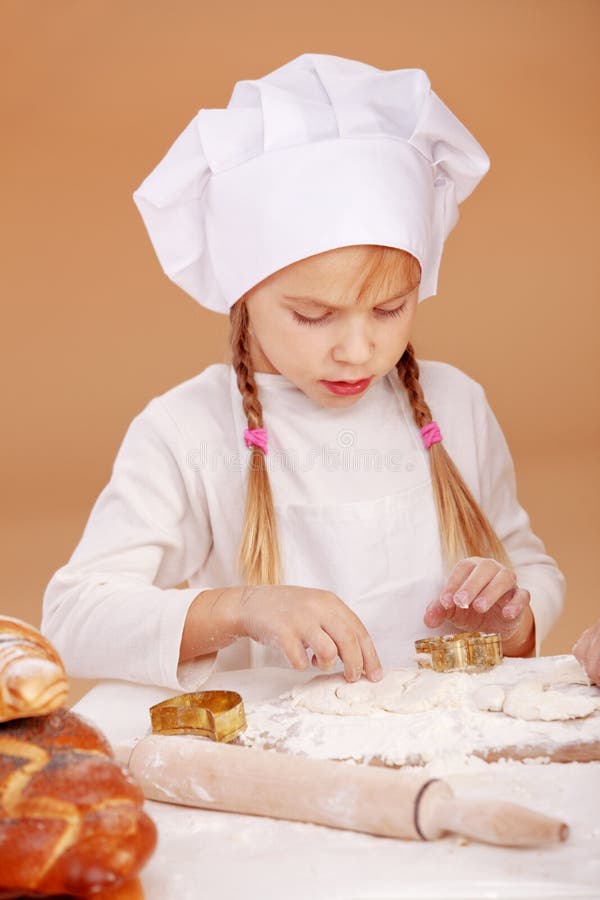Little cute bakers stock image. Image of funny, cooking - 16914725