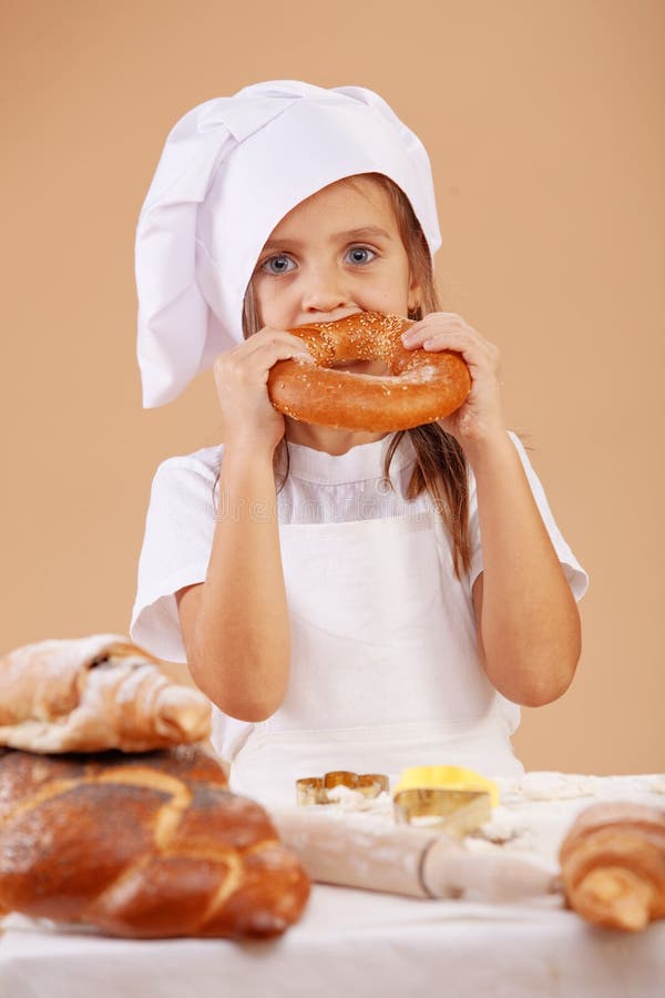 Little cute baker stock photo. Image of bakery, cheerful - 20461724