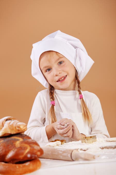 Little cute baker stock photo. Image of elemantary, helper - 21153476
