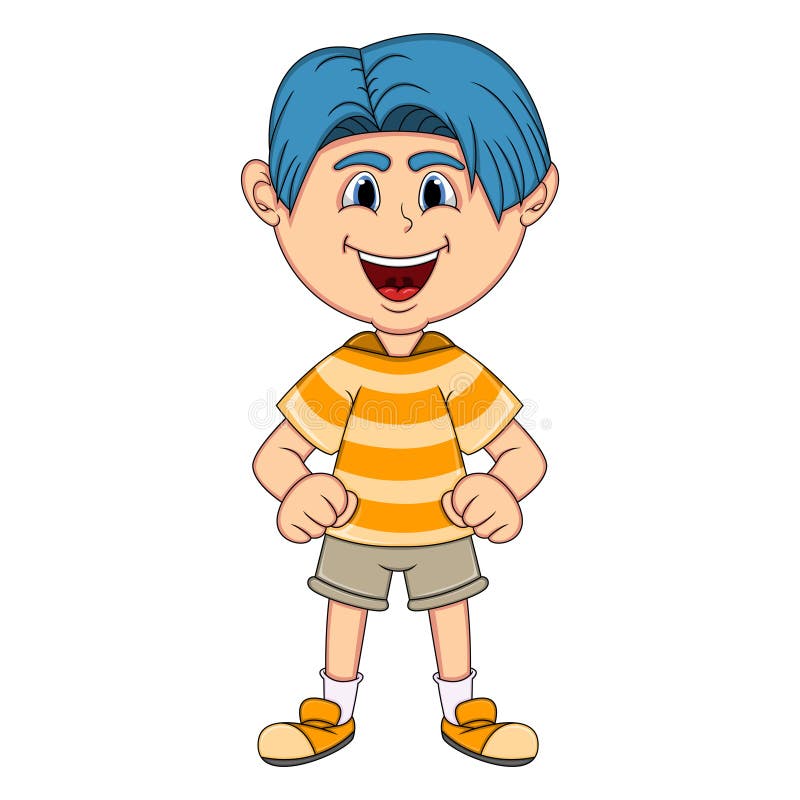 The Little Cute Boy Cartoon Stock Vector - Illustration of expression ...