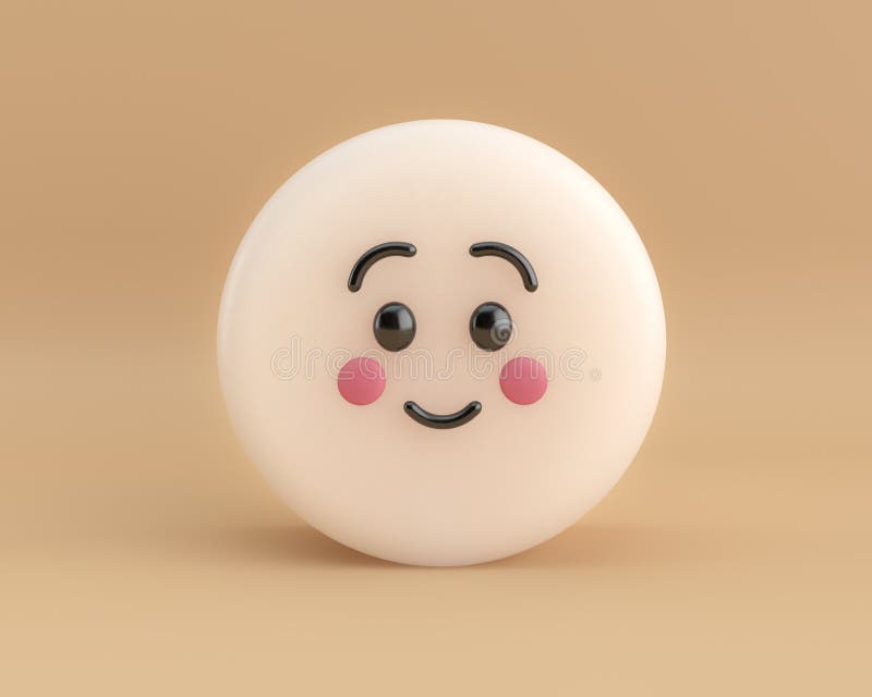 Little Cute Smiling Shapes on Color Background Stock Illustration ...