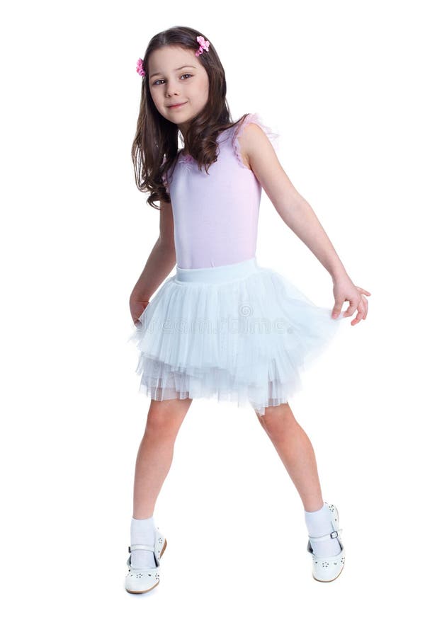 Little dancer stock image. Image of female, happy, isolated - 27332147
