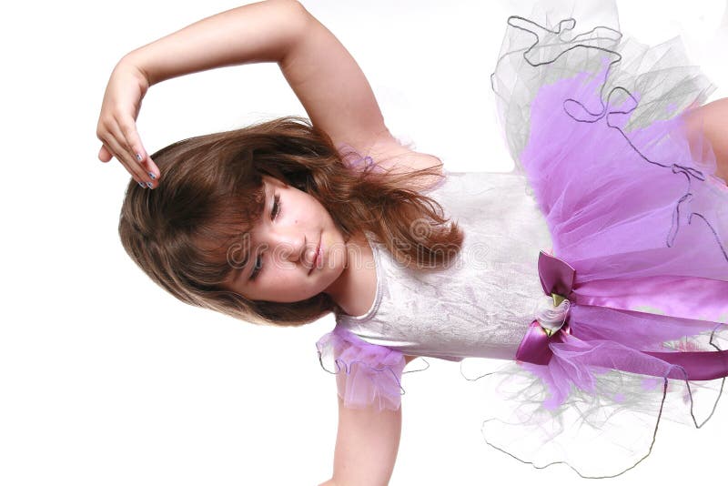 Little dancer stock image. Image of girl, purple, portrait - 2847089