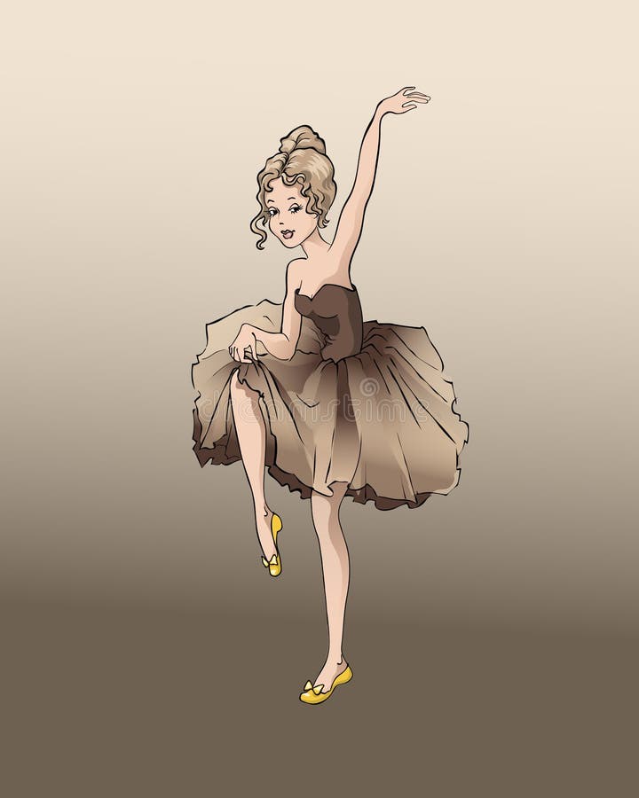Little Dancer stock vector. Illustration of airiness - 315702957