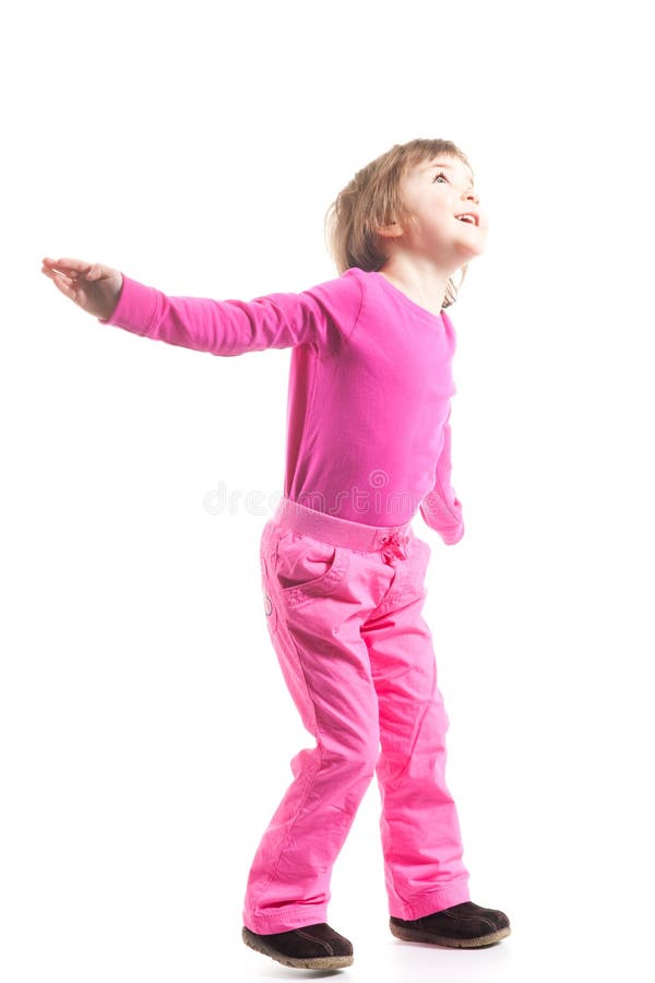 Little dancer in pink stock photo. Image of energetic - 12392008