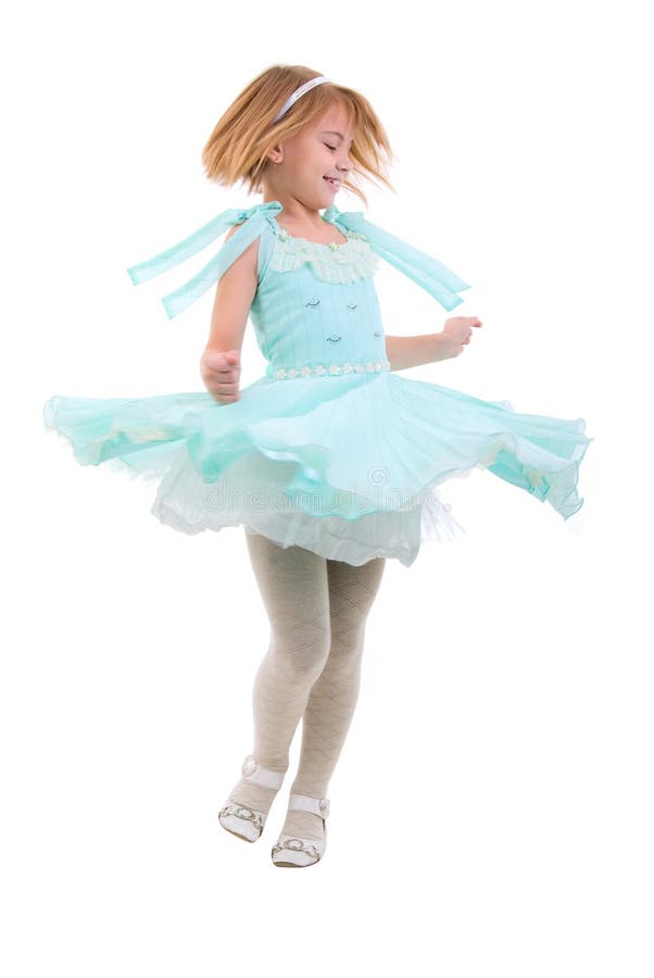 Little Dancing Girl. stock image. Image of human, model - 12284515