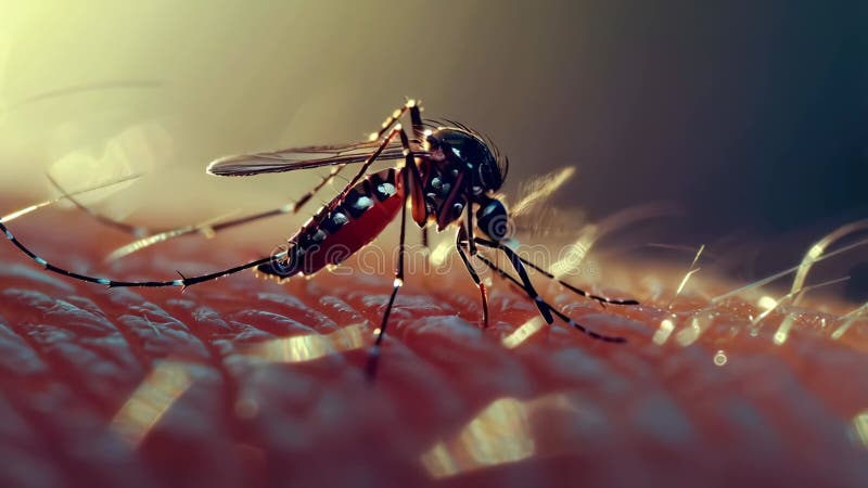 Little Dangerous Mosquito on the Human Skin Stock Footage - Video of ...