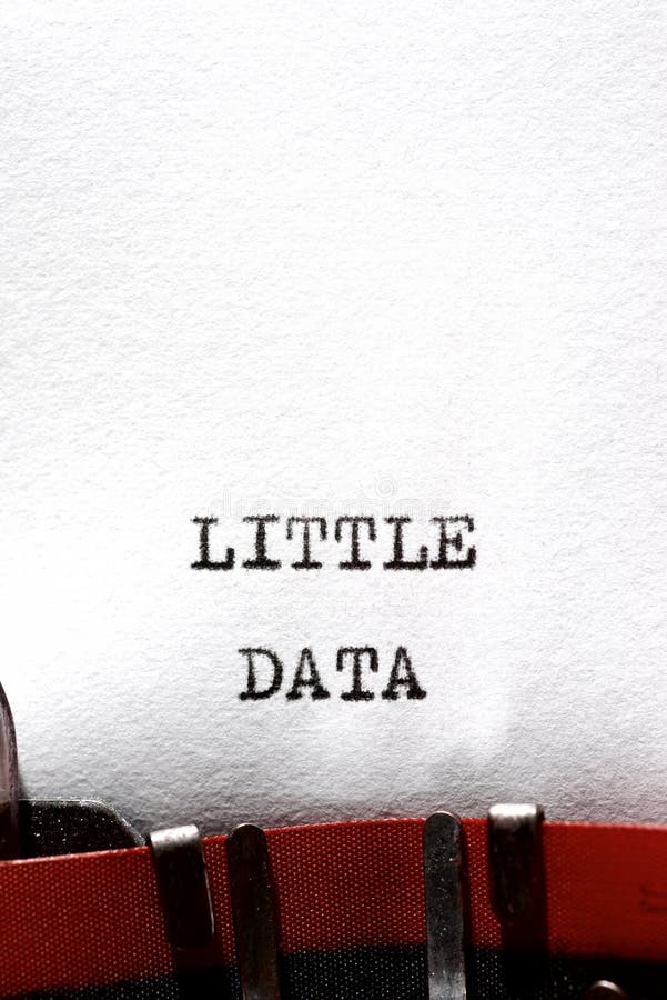 Little data concept stock photo. Image of quote, little - 260889352