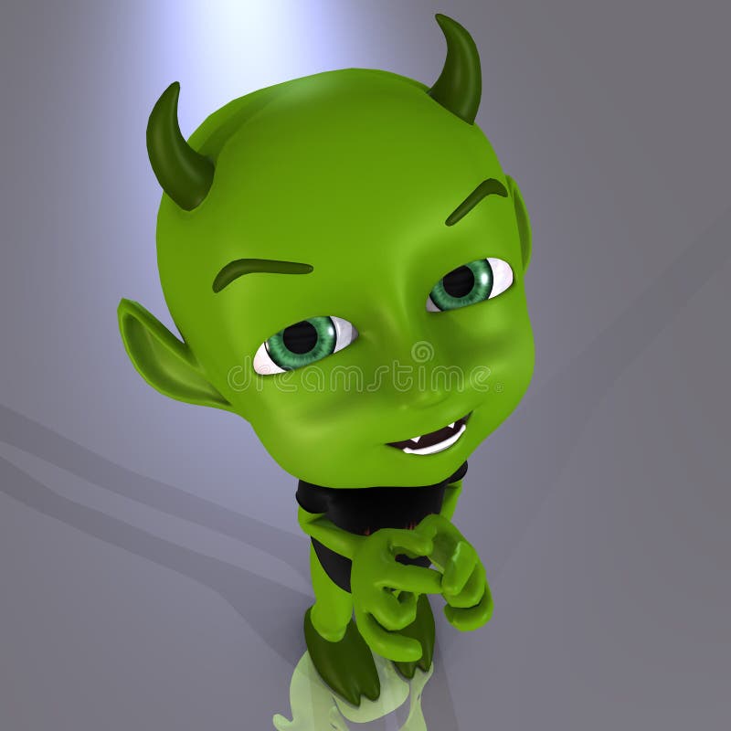 Little Devil #08 stock illustration. Illustration of horror - 3344959