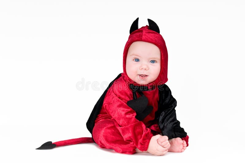 Little devil stock photo. Image of expression, halloween - 12363326