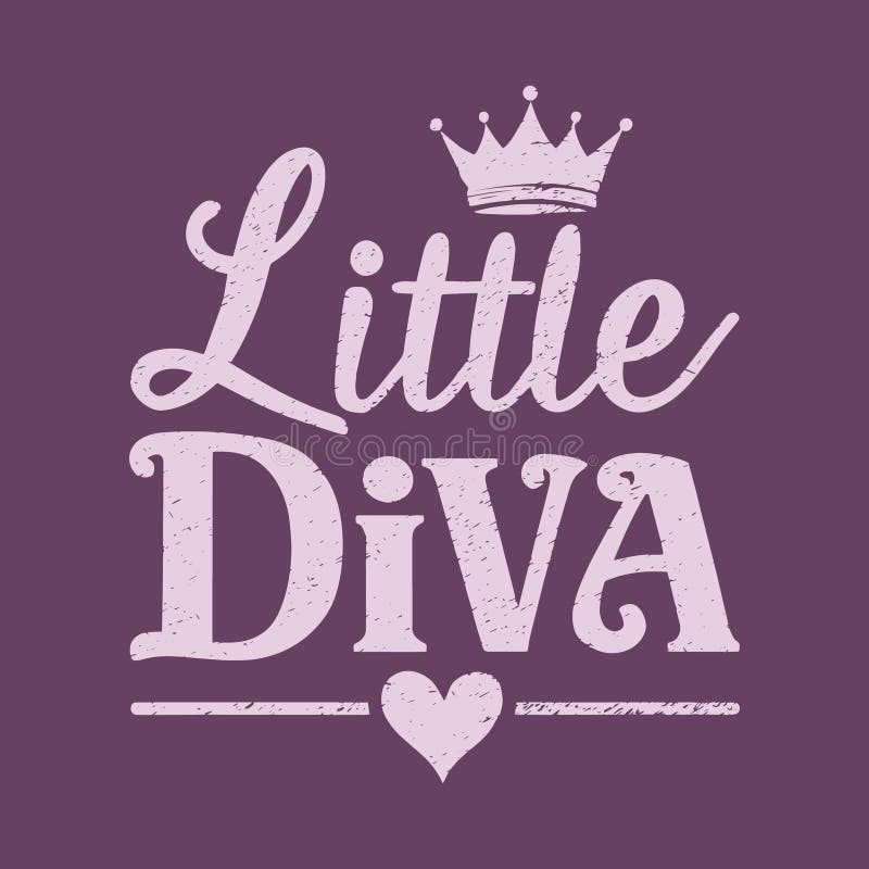 Little Diva stock vector. Illustration of diva, funny - 355018794