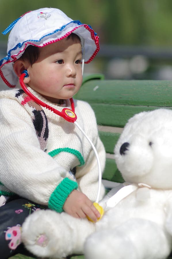 Little doctor stock image. Image of childhood, hand, ambulance - 19188849